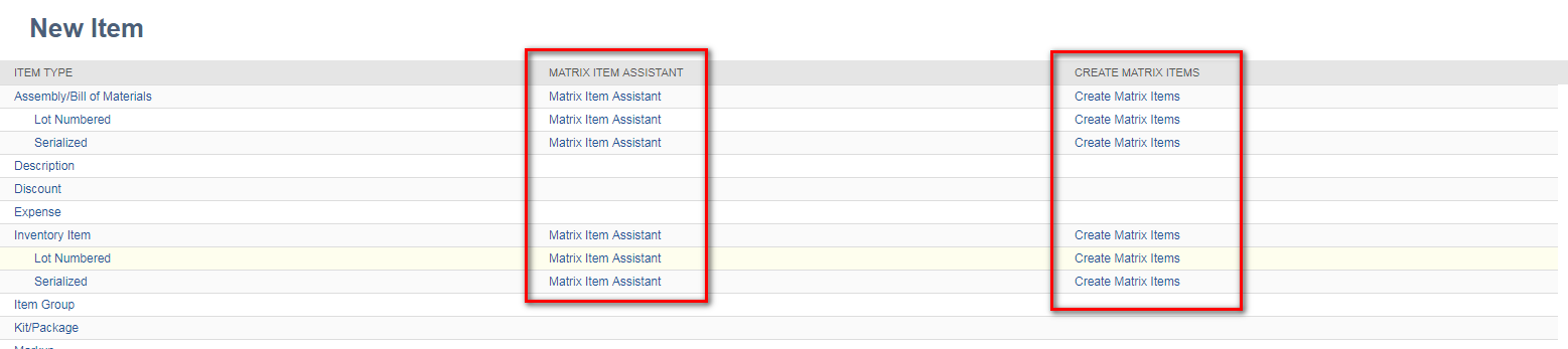 How to create Matrix Assemblies & Phantom Assemblies in Netsuite.